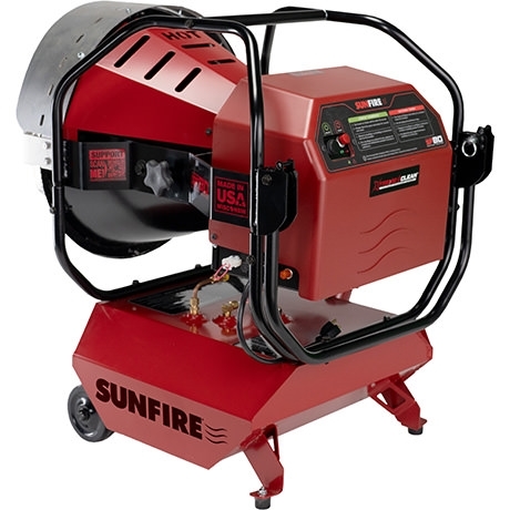 Lanair Waste Oil Heaters. SUNFIRE SF80 Portable Radiant Heater