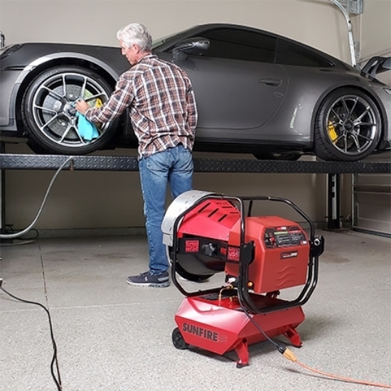 Lanair Waste Oil Heaters. SUNFIRE SF80 Portable Radiant Heater